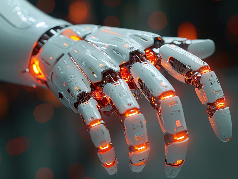 Robot Ai Hand Future Background Technology Artificial Arm Humanoid ...