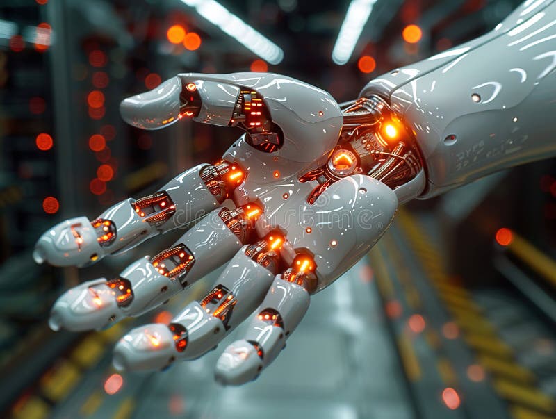 Robot Ai Hand Future Background Technology Artificial Arm Humanoid ...