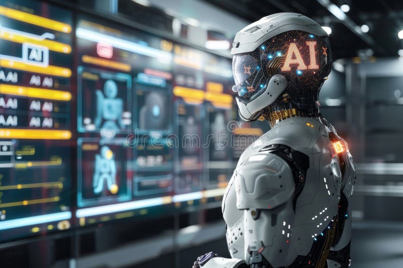 Robot with AI Technology in a High Tech Lab, Symbolizing Advanced ...