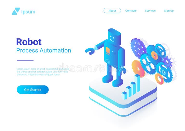 Robot Automation Icon Stock Illustrations – 25,720 Robot Automation ...