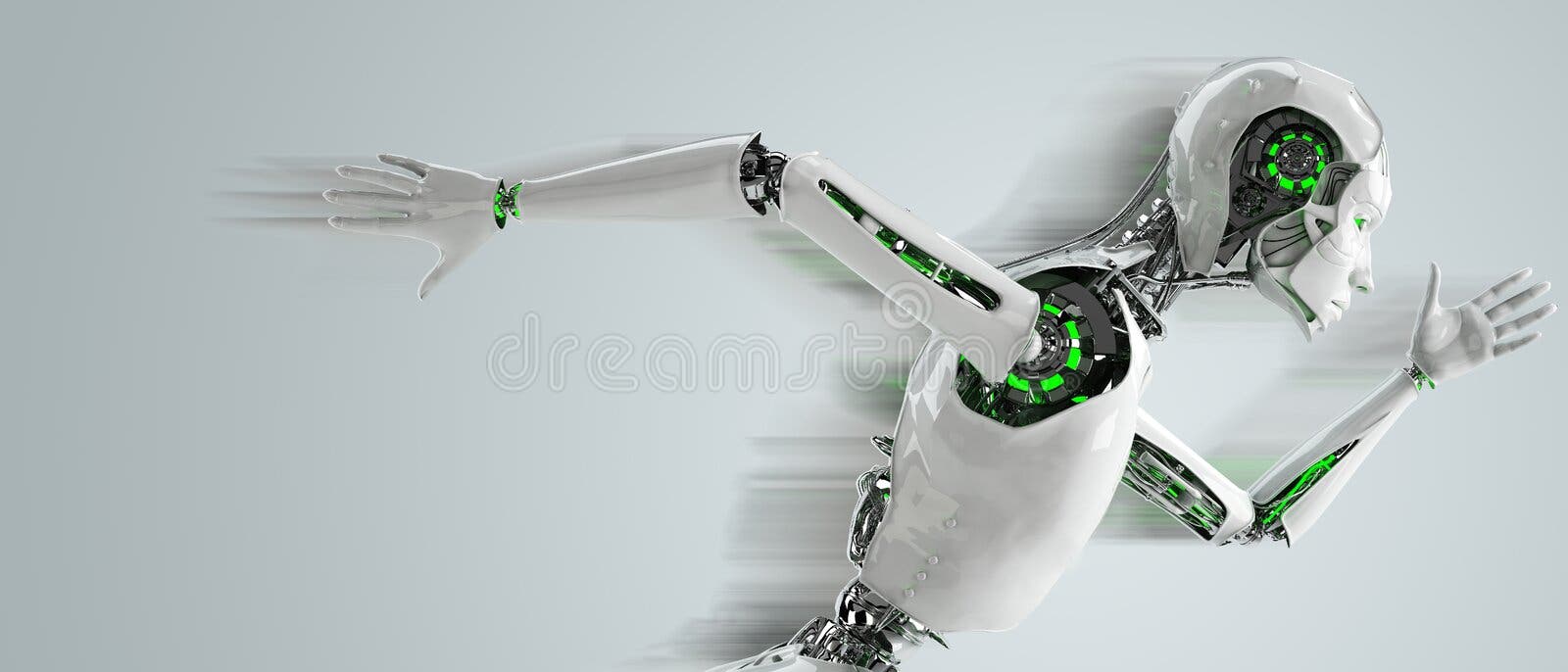 Robot Woman, Sci-fi Android Female Artificial Intelligence 3d Render ...