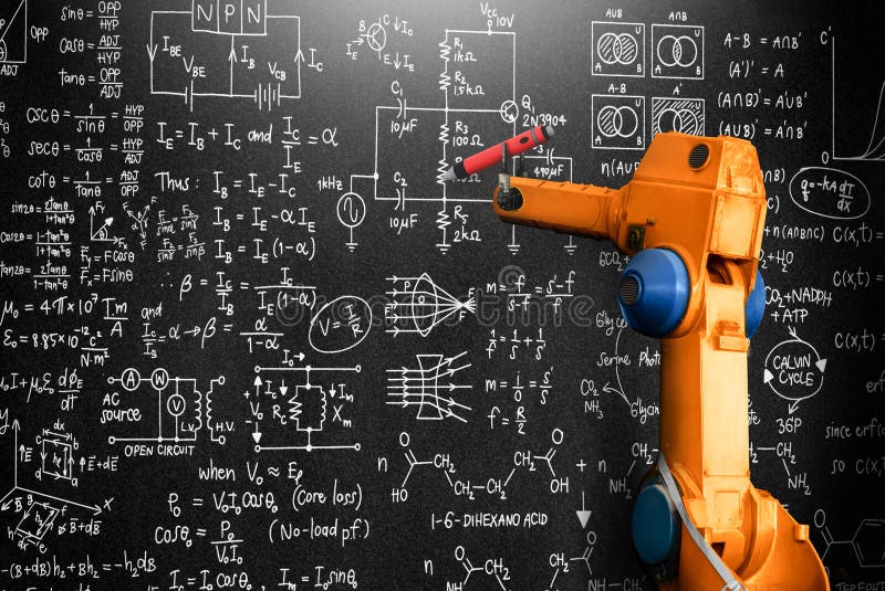 Robot Arm AI Analyzing Mathematics for Mechanized Industry Problem ...