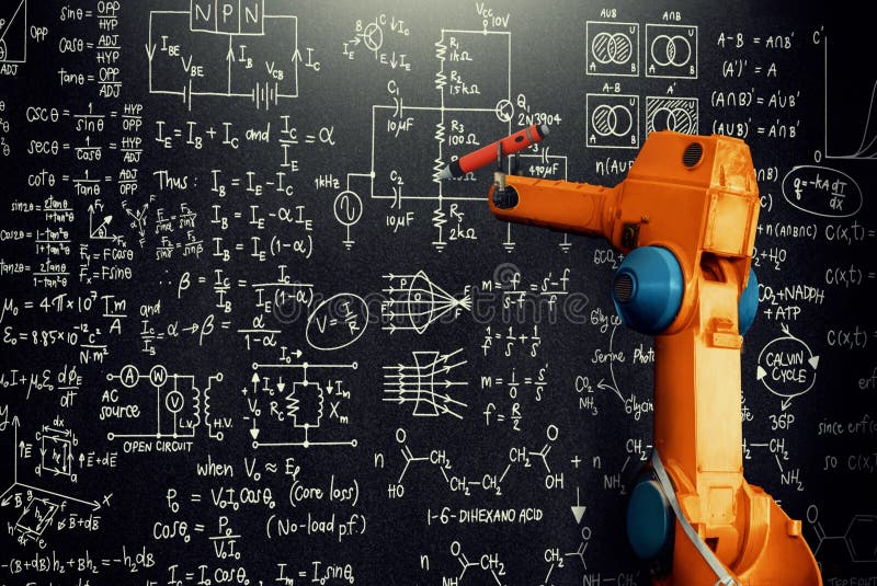 Robot Arm AI Analyzing Mathematics for Mechanized Industry Problem ...