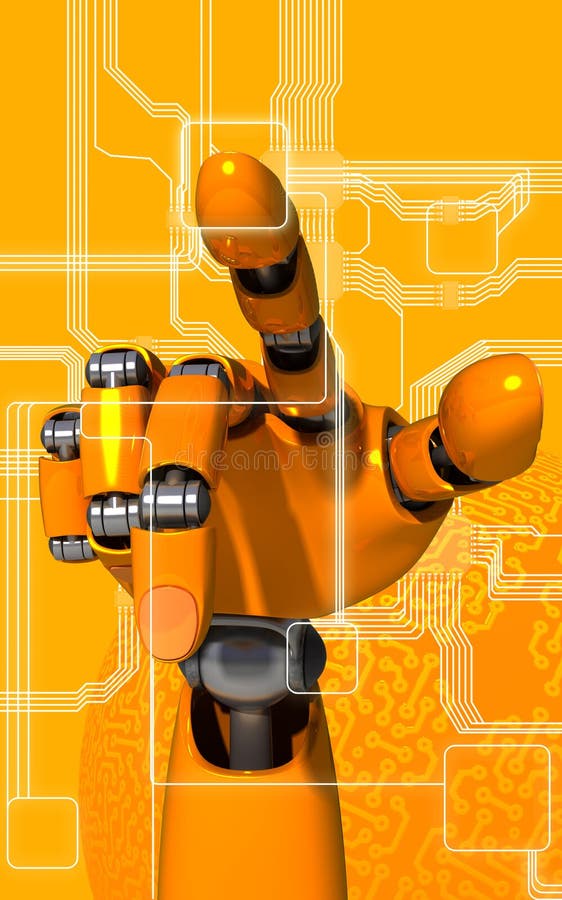 Robot arm stock illustration. Illustration of chrome - 42023963