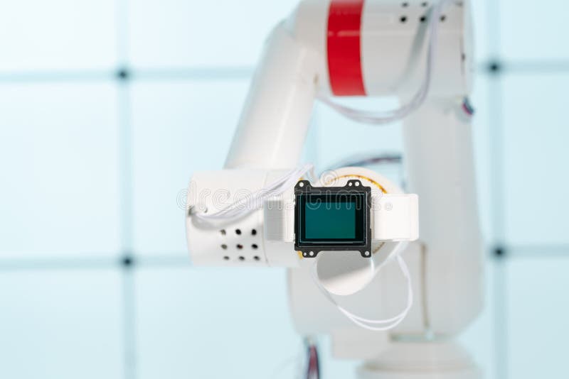 Robot Arm with CCD and CMOS Matrix Image Sensor in the Manipulator ...