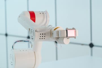 Robot Arm with CCD and CMOS Matrix Image Sensor in the Manipulator ...