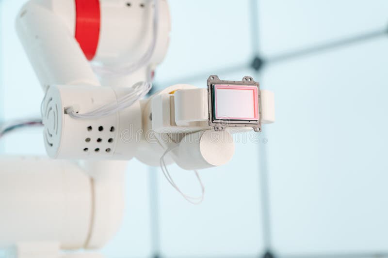 Robot Arm with CCD and CMOS Matrix Image Sensor in the Manipulator ...