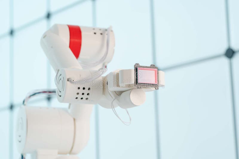 Robot Arm with CCD and CMOS Matrix Image Sensor in the Manipulator ...