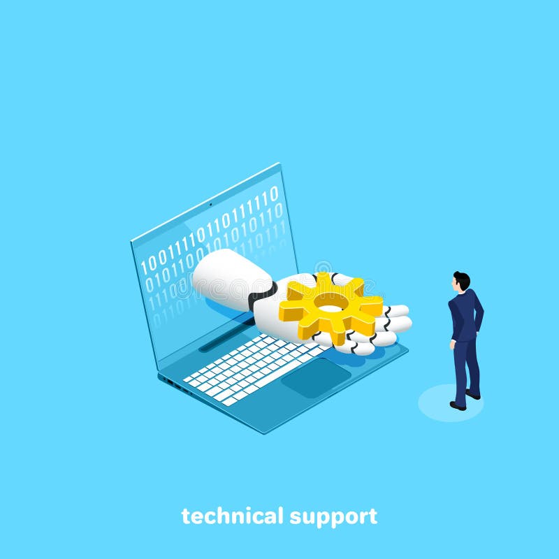 Technical support stock vector. Illustration of mechanical - 185645236
