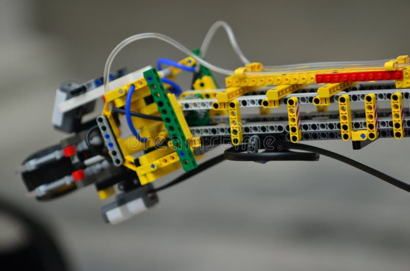 Robot arm construction stock image. Image of hobby, electric - 257413737