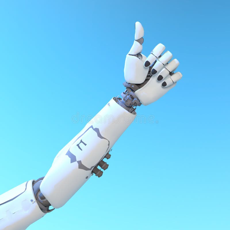 Robot Arm and Hand - Shaking Hands Stock Photo - Image of copyspace ...