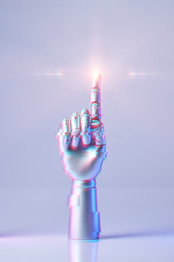 Robotic Hand, Digital Technology of Future Stock Photo - Image of ...