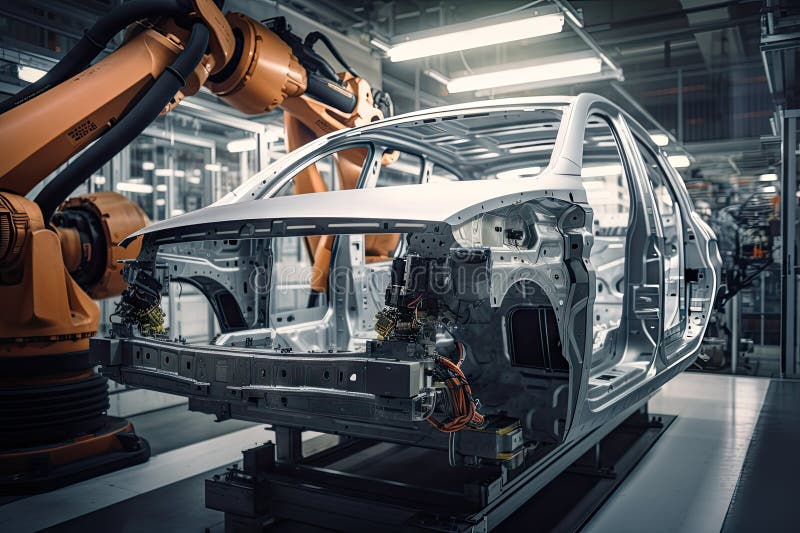 Robot Arm Guiding Human Worker in the Assembly of a Car Stock ...