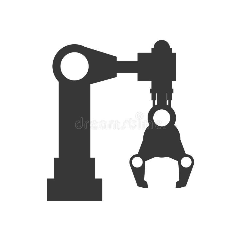 Robot Arm Icon. Machine Design. Vector Graphic Stock Vector ...