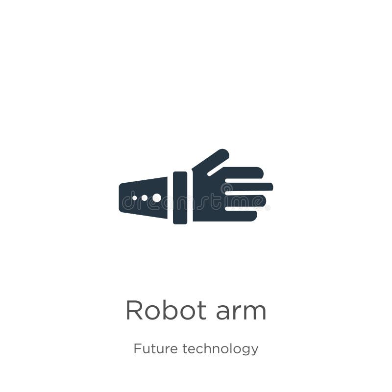 Robot Arm Icon Vector. Trendy Flat Robot Arm Icon from Future ...
