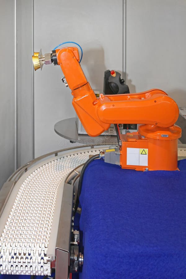 Robotic Arm With Conveyor Line Stock Photo - Image of hand, line: 85145298 Robotic Arm With Conveyor Line Stock Photo - Image of hand, line: 85145298