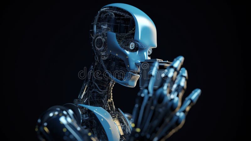 Robot, Artificial Intelligence, Takes Pictures with a Camera, the ...