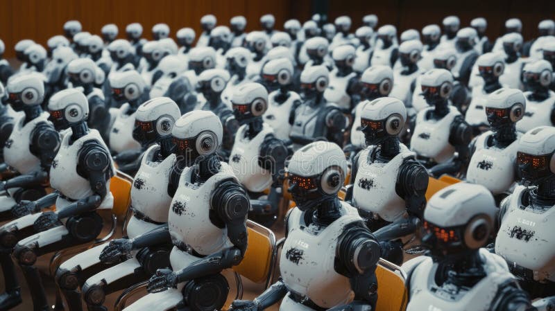 Robot Assembly Line stock image. Image of assembly, manufacturing ...