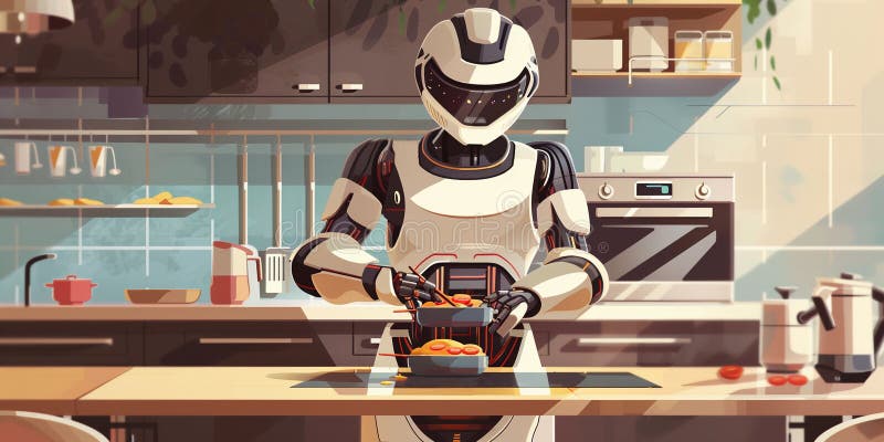 A Robot Assistant with Artificial Intelligence Cooks in the Kitchen ...