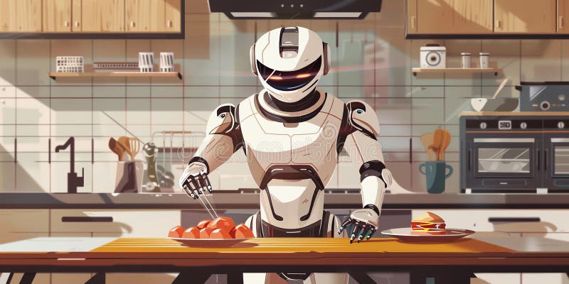 A Robot Assistant with Artificial Intelligence Cooks in the Kitchen ...