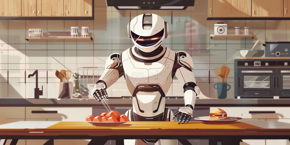 A Robot Assistant with Artificial Intelligence Cooks in the Kitchen ...