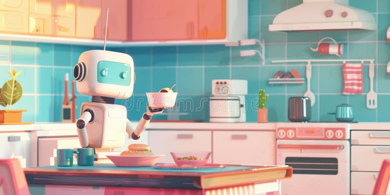 A Robot Assistant with Artificial Intelligence Cooks in the Kitchen ...