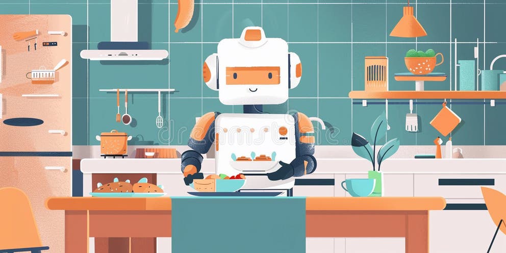 A Robot Assistant with Artificial Intelligence Cooks in the Kitchen ...