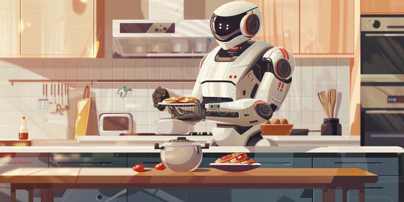 A Robot Assistant with Artificial Intelligence Cooks in the Kitchen ...