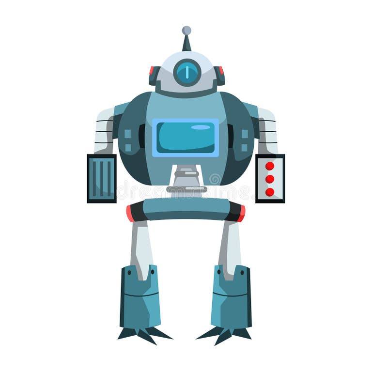 Robot Assistant Character Design Illustration Stock Vector ...