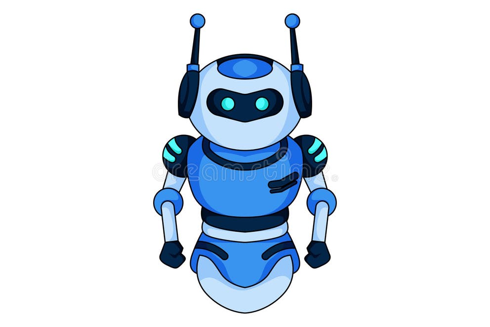 Robot Assistant Character Design Illustration Stock Vector ...