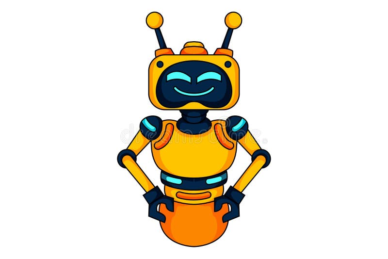 Robot Assistant Character Design Illustration Stock Vector ...