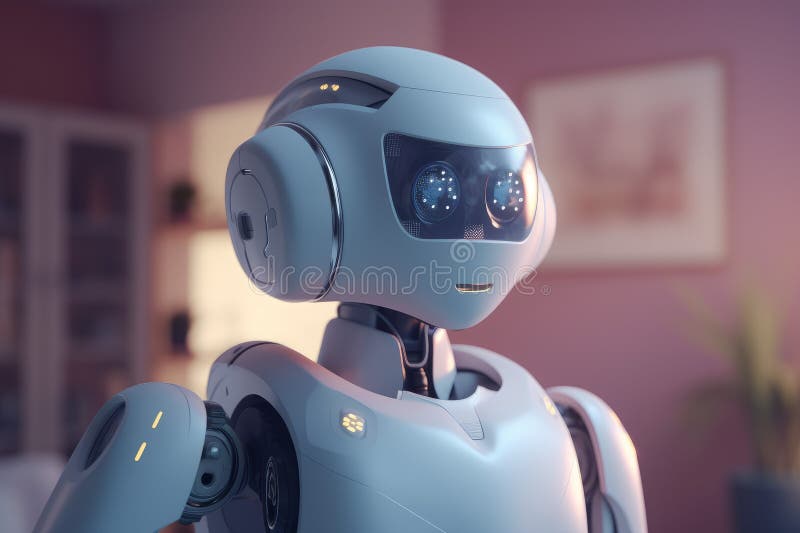 Robot Assistant. Generate Ai Stock Illustration - Illustration of ...