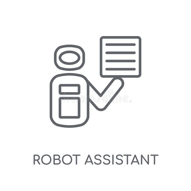 Linear Robot Assistant Icon From Artificial Intellegence And Future ...