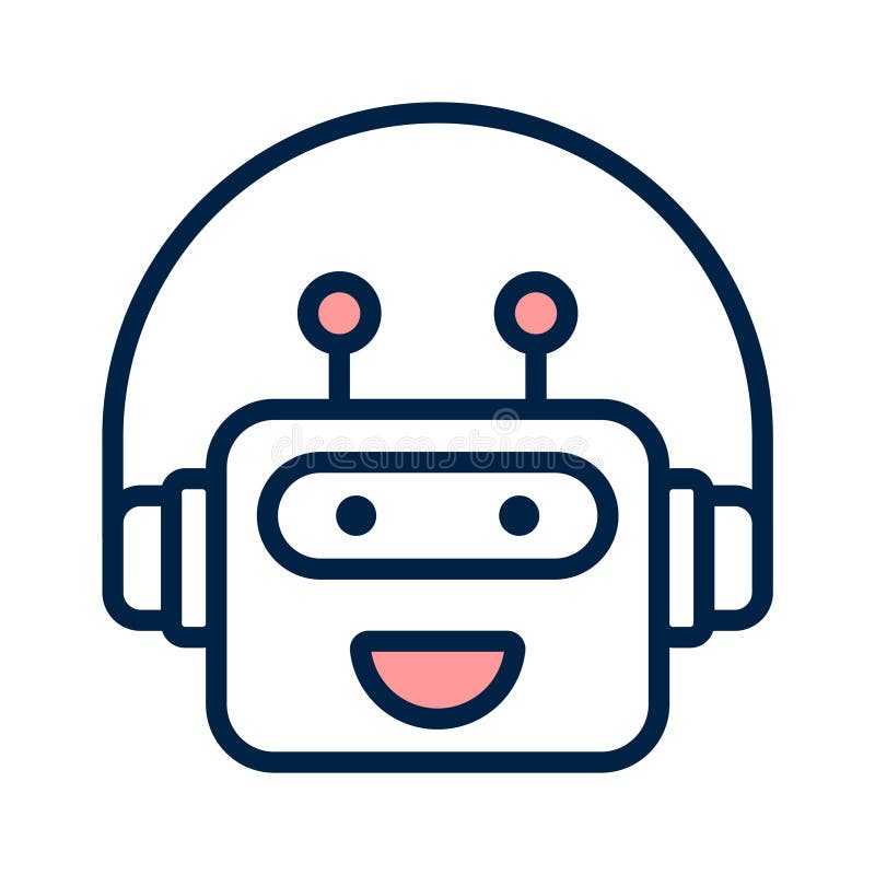 Robot Assistant Vector, Robotic Support Icon Design Stock Vector ...