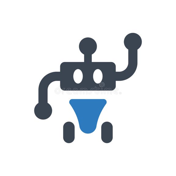 Robot assistants icon stock vector. Illustration of sign - 262613210
