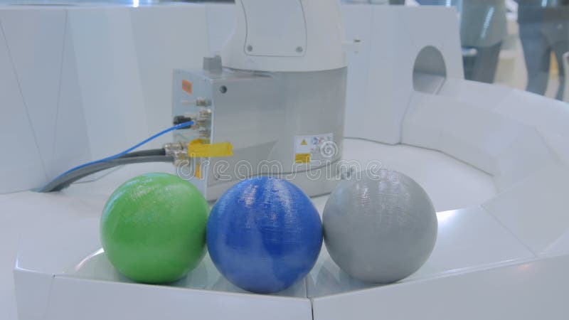 Robot Automatically Sorting Garbage Stock Video - Video of exhibition ...