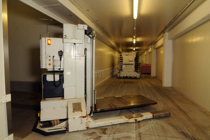 Robot and Automation in Storage Logistics Stock Photo - Image of ...