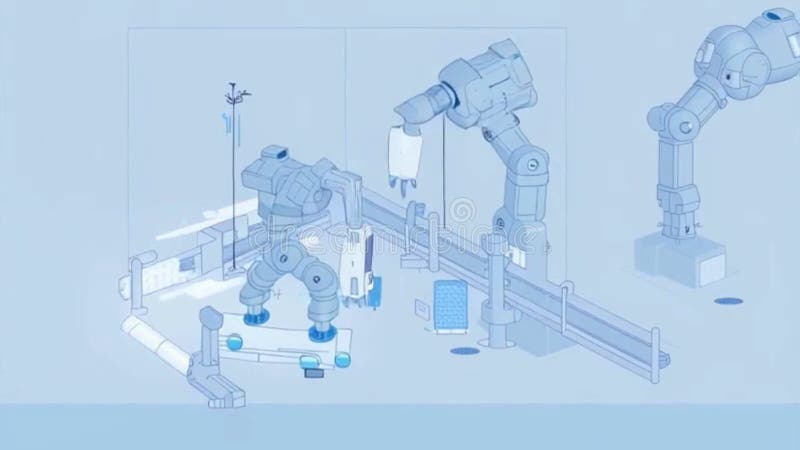 Robot or Autonomous Machine in Action – Futuristic AI Technology Stock ...