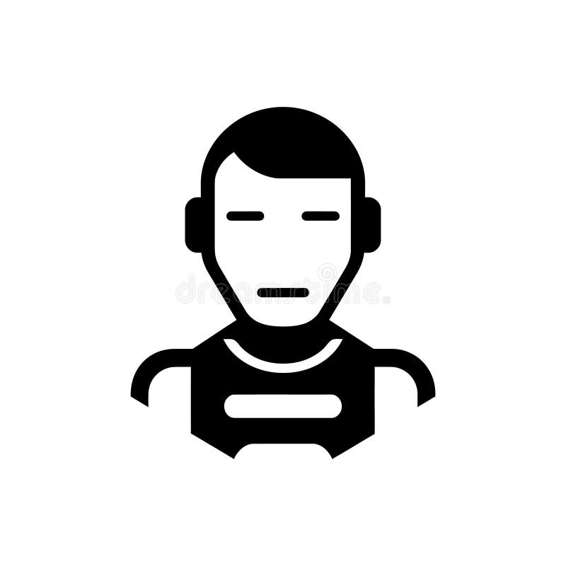 Robot avatar icon stock vector. Illustration of character - 303391086