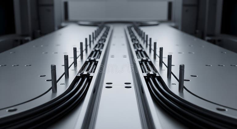 Robot Base Shims Dowels in Mirrored Layout, Cable Trough, Smooth Curves ...