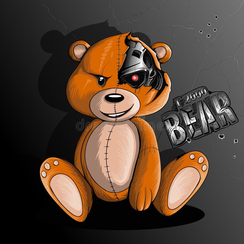 Robot bear stock illustration. Illustration of character - 60975850