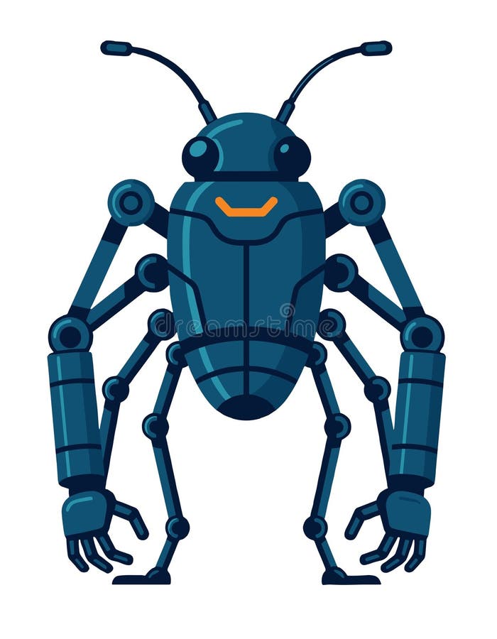 Robot Beetle Sci Fi Mechanic Insect Character Future Technology Stock ...