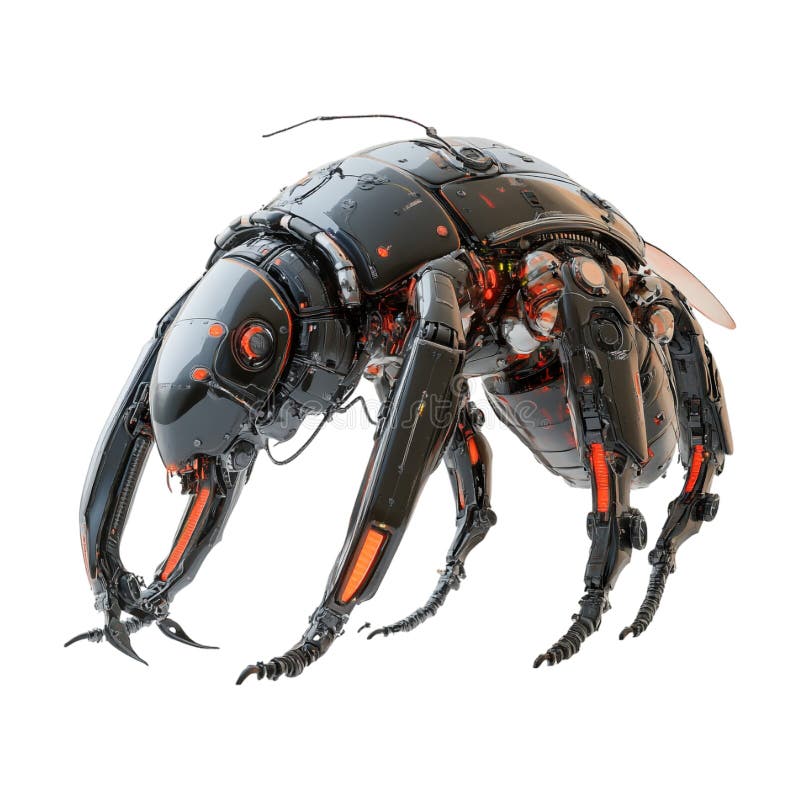 Robot Bird with Wings on Transparent Background - Ai Generated Stock ...