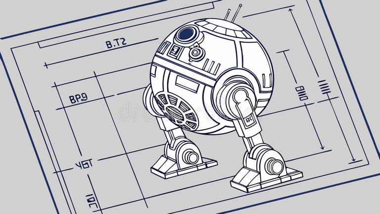 Engineering Drawing Robot Stock Illustrations – 7,310 Engineering ...
