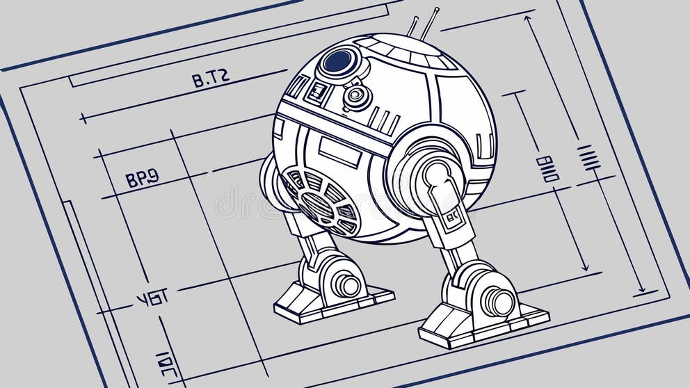 Engineering Drawing Robot Stock Illustrations – 7,310 Engineering ...