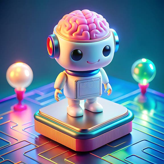 Robot with Brain Futuristic Conceptrobot with Brain Futuristic Concept ...