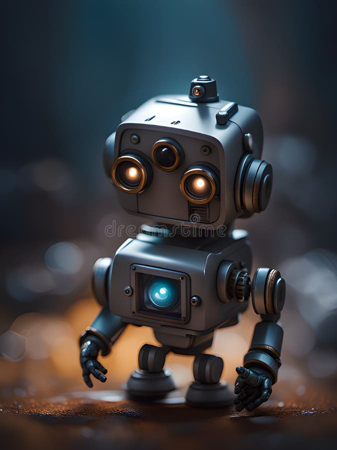 Robot with Camera, Digital Illustration Stock Illustration ...