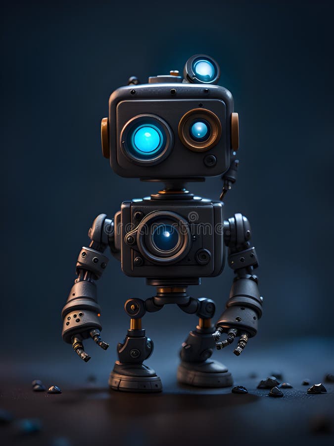 Robot with Camera, Digital Illustration Stock Illustration ...