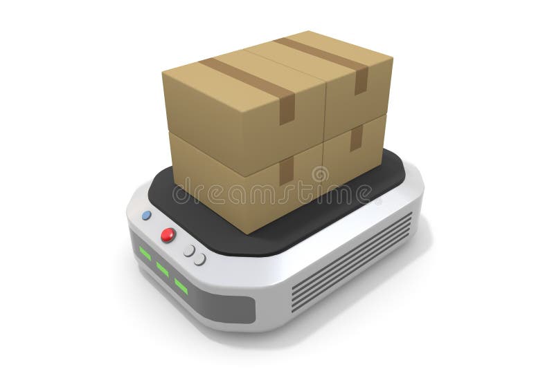 A Robot that Carries Things Automatically. an Unmanned Delivery Machine ...