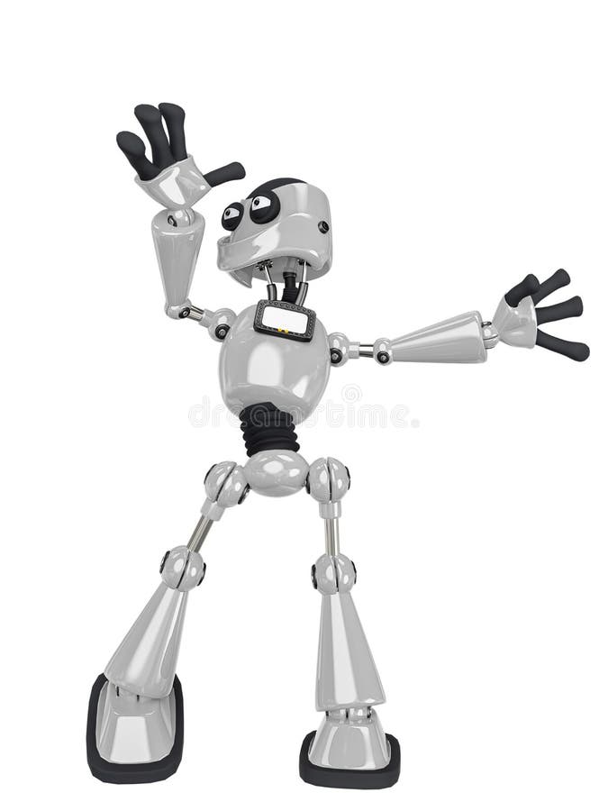 Robot cartoon dancing stock illustration. Illustration of cute - 160873209